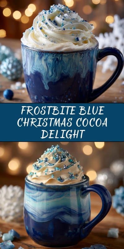 Frostbite Blue Christmas Cocoa Recipe - Magical Winter Drink