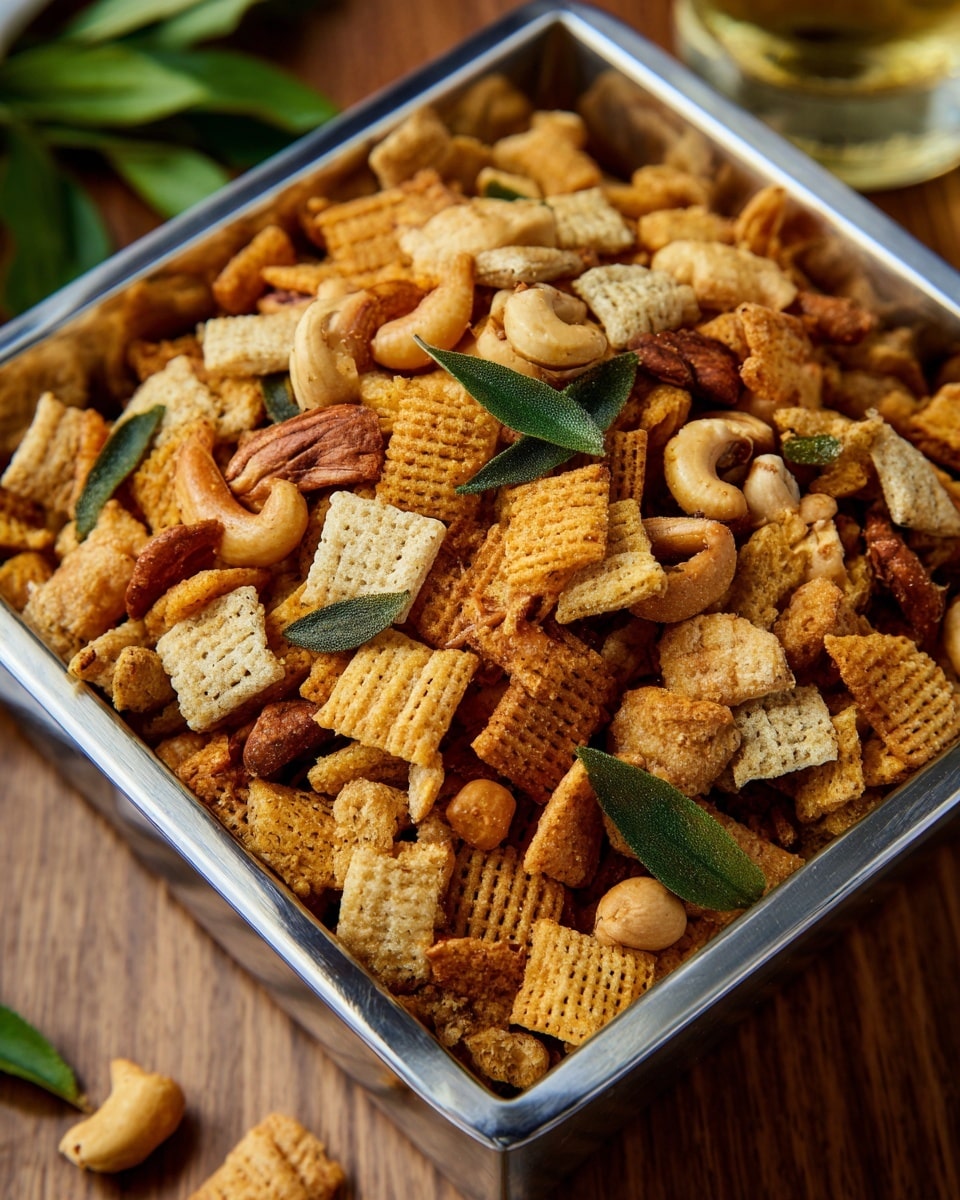 Roasting Pan Chex Mix - Easy, Crunchy Snack Recipe