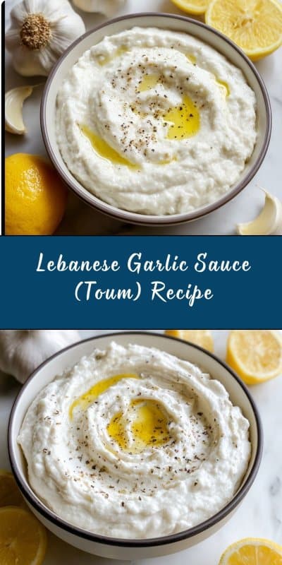 Lebanese Garlic Sauce Toum | Bold & Fluffy Middle Eastern Dip