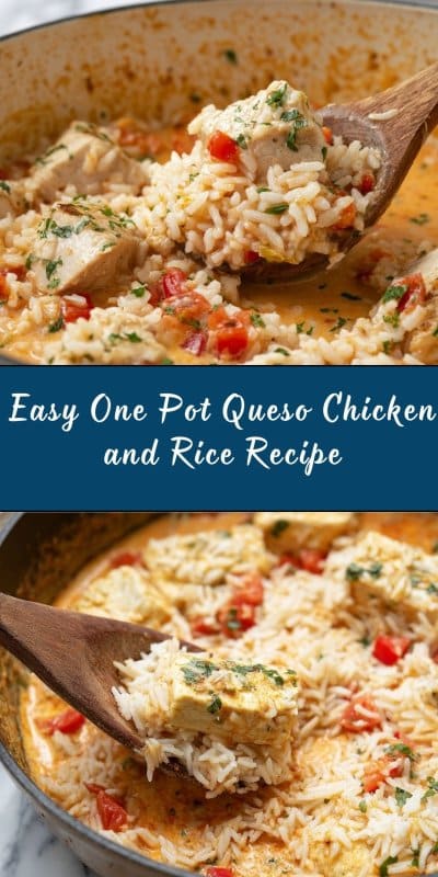 Easy One Pot Queso Chicken and Rice – Flavorful Weeknight Dinner